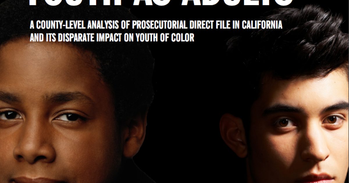 New Report! Direct File Rates Arbitrarily Rising for Youth of Color ...
